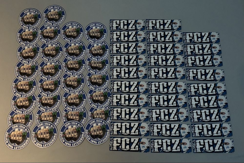 59x FCZ/Fc Zürich/ Südkurve Sticker (Neu (gemäss Beschreibung)) in ...