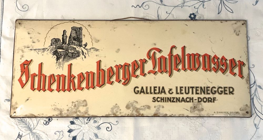 ALTE TAFEL SCHENKENBERGER TAFELWASSER | Kaufen auf Ricardo
