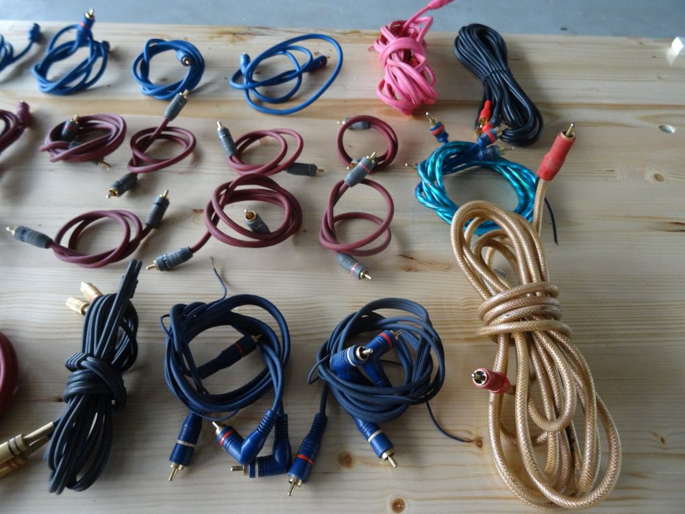 Cinch Kabel Subwoofer Kabel 40 Stück für Stereoanlagen Auto | Kaufen ...