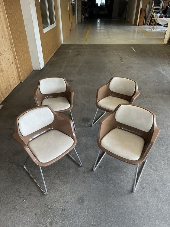 4x DRABERT Vintage Design-Stühle Space Age Retro 70er (Gebraucht) in ...