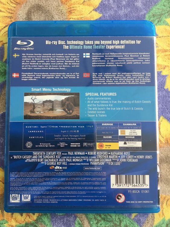 📀 Butch Cassidy and the Sundance Kid Blu Ray Rarität 📀 (Neu (gemäss Beschreibung)) in Blauen für ...