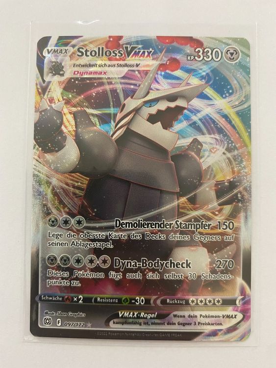 Pokemon Stolloss VMax 097/172 Strahlende Sterne DE | Kaufen auf Ricardo
