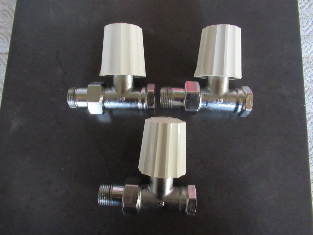 3 Heizkörperregulierventile 1/2" manuell Durchgang TA RVP | Kaufen auf ...