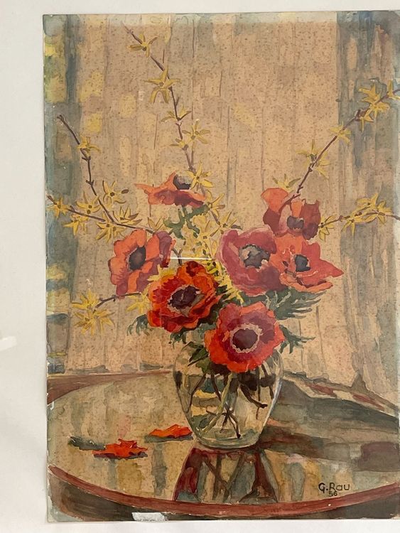 G. Rau Antikes Gemälde “Mohnblumen” (Gebraucht) in Horgen für CHF 999 – nur Abholung auf Ricardo ...