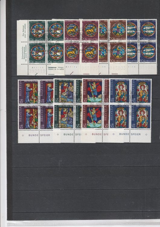 8/PRO PATRIA 1968-1969 VIERERBLOCKSERIE ET (Gebraucht) in Hirschthal für CHF 1 – mit Lieferung ...