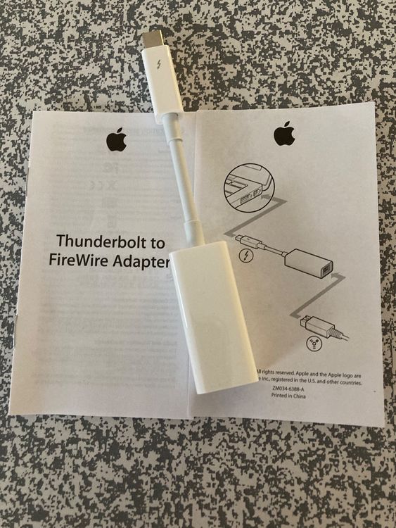 Apple Adapter Thunderbolt To Firewire Kaufen Auf Ricardo