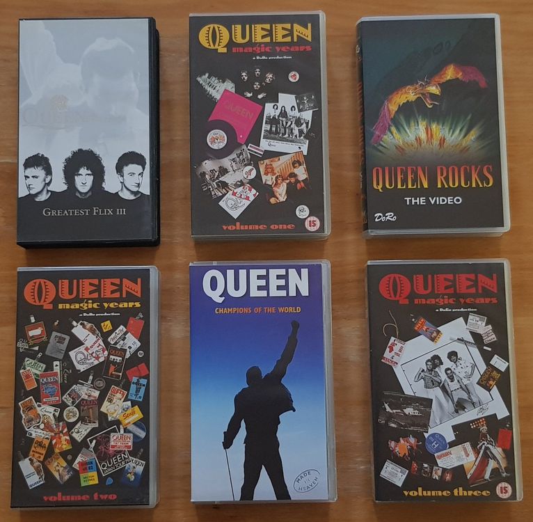 Queen VHS Magic Years 1-3 & 3 weitere ( Total 6Stück) NEU! (Neu (gemäss ...