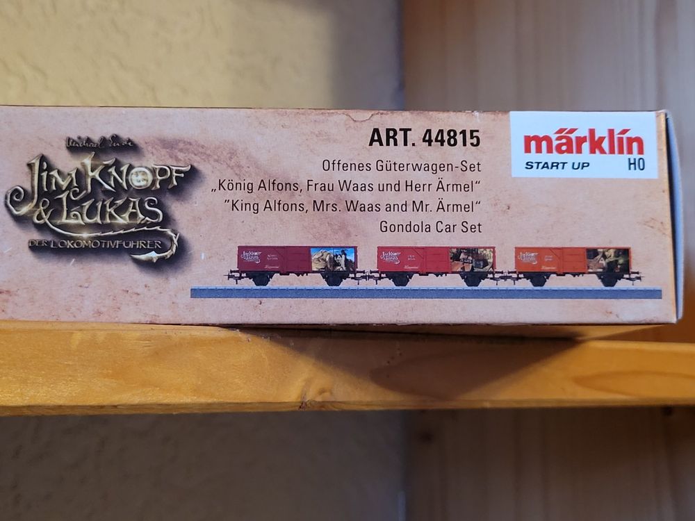 Märklin H0 44815 - Jim Knopf & Lukas - 3 Offenes Güterwagen (Neu ...