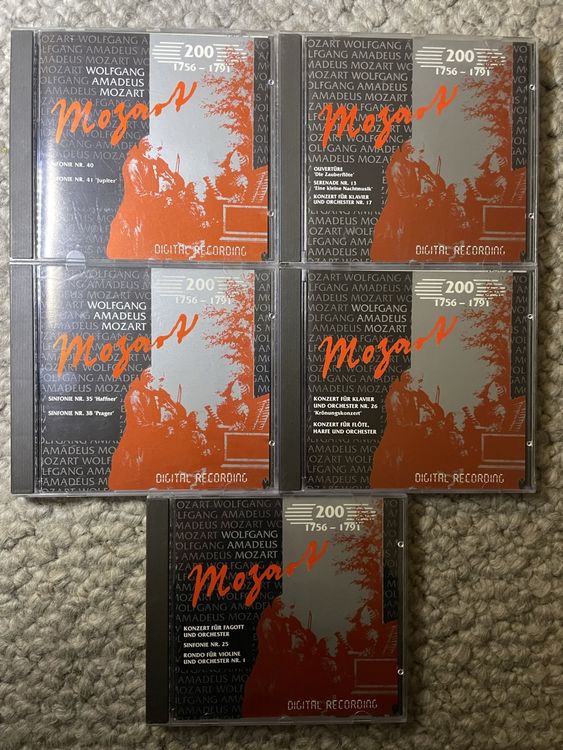 5 x Wolfgang Amadeus Mozart | Kaufen auf Ricardo