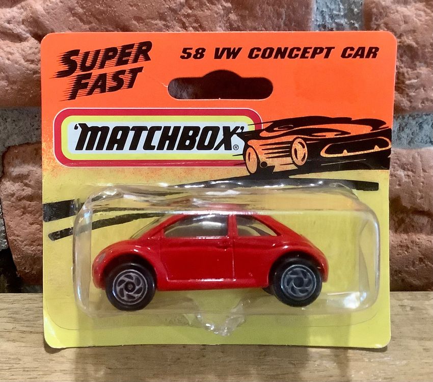 1995 Matchbox SUPERFAST No.58 VW CONCEPT CAR (Neu und originalverpackt ...