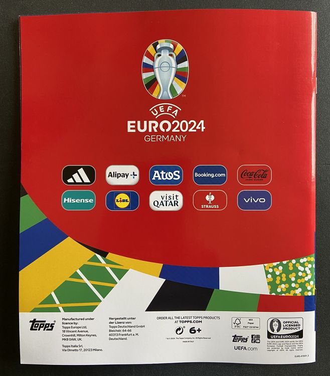 Official Sticker Album UEFA Euro 2024 leer (Gebraucht) in Böckten für ...