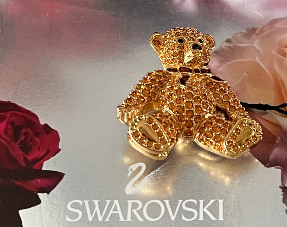 Swarovski, Brosche, 18 k vergoldrt limitiert, neu & original (Neu ...