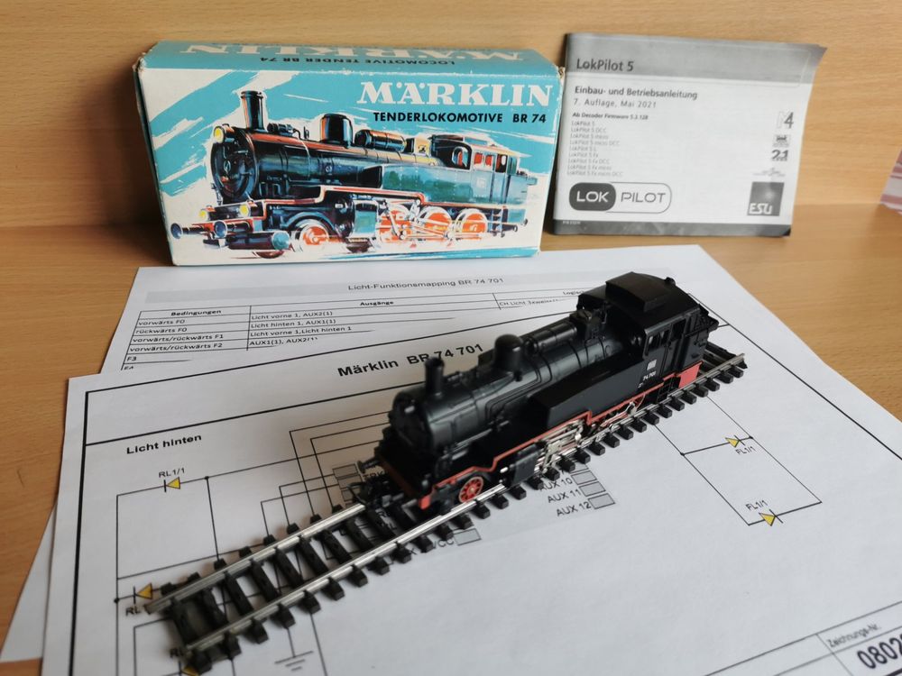 Märklin BR 74 digital mit ESU5 Multiprotokoller, OVP (Neu (gemäss ...