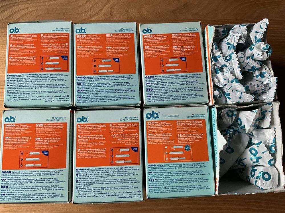 o.b. Tampons Compact Applicator Super, 6 Packungen (Neu und ...