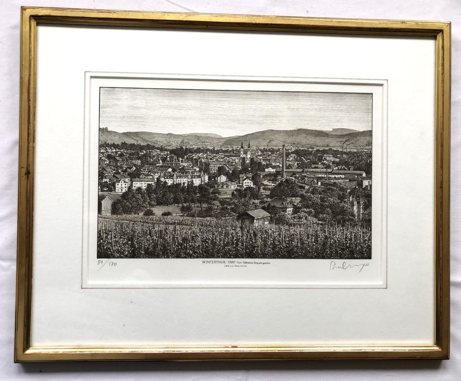 Paul Wyss - Lithografie - Winterthur um 1900 (Gebraucht) in Schaffhausen für CHF 45 – mit ...