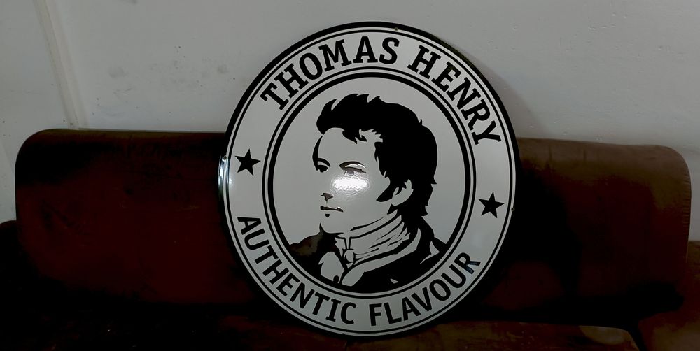 Thomas Henry Deko-Schild, aus Metall, Vintage Stil - 80cm (Gebraucht ...