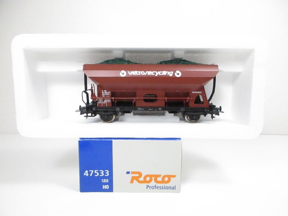 Roco H0 47533 SBB Selbstentladewagen VETRORECYCLING (Neu und ...