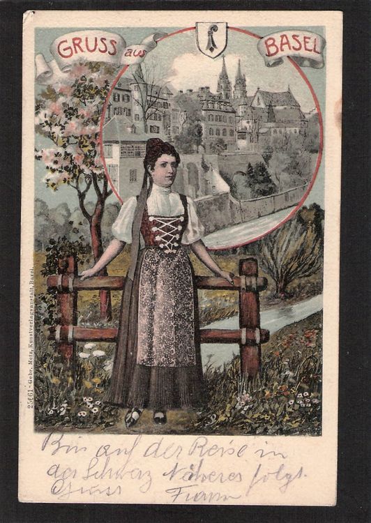 #Gruss aus Basel , gel. 1905 (Gebraucht) in Reichenburg für CHF 17 – mit Lieferung auf Ricardo ...