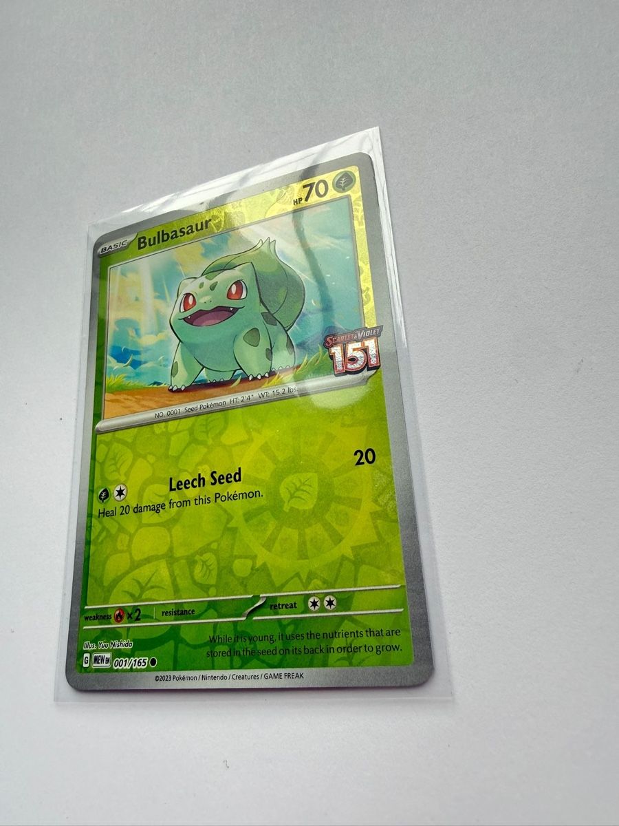 Pokemon MEW Bulbasaur 001/165 EN / (151-Stamp) (Neu (gemäss ...