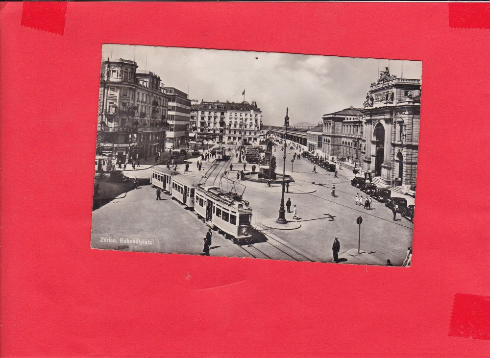 Zürich-Bahnhofplatz-Oldtimer-Tram-belebt (Gebraucht) in St. Peterzell für CHF 1 – mit Lieferung ...