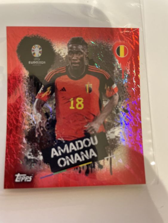 Amadou Onana Sticker EURO2024 Topss BEL 3 (Neu (gemäss Beschreibung ...