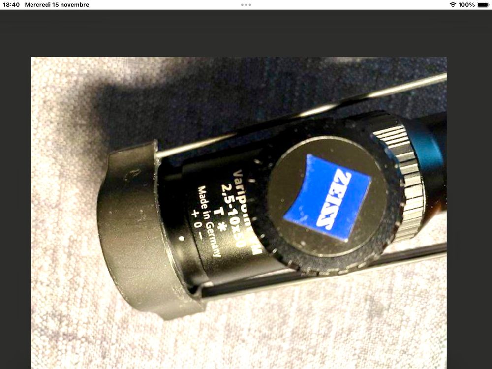 Zeiss varipoint 2,5-10x50 T* comme neuf réticule 56 (D'occasion) à ...