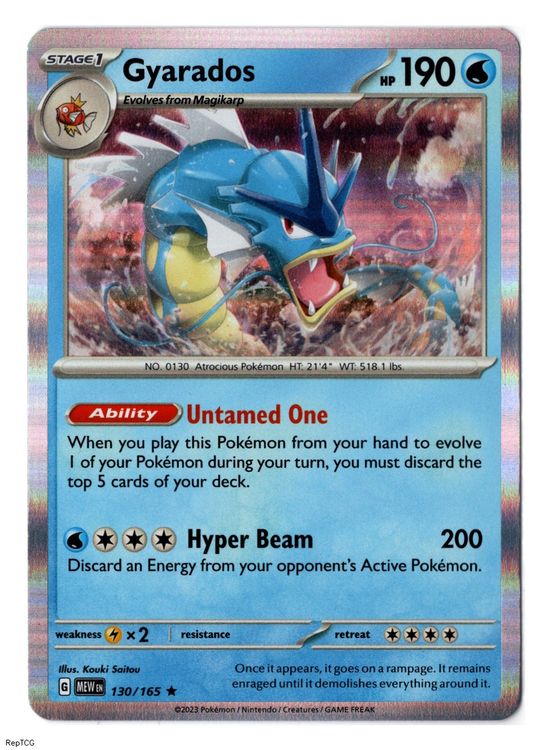 151 Gyarados Garados Holo 130/165 EN (Gebraucht) in Zug für CHF 0.6 ...