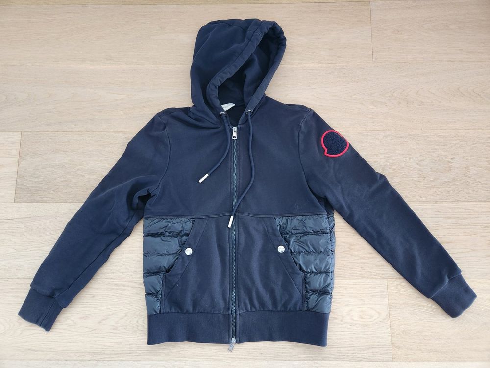 Moncler Hoodie, M, Navy Blue | Kaufen auf Ricardo