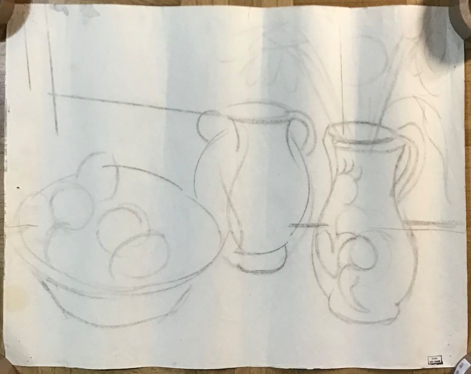 Hans ROHNER (1898-1972) Zeichnung mit Nachlass Stempel (Gebraucht) in Root für CHF 5 – mit ...