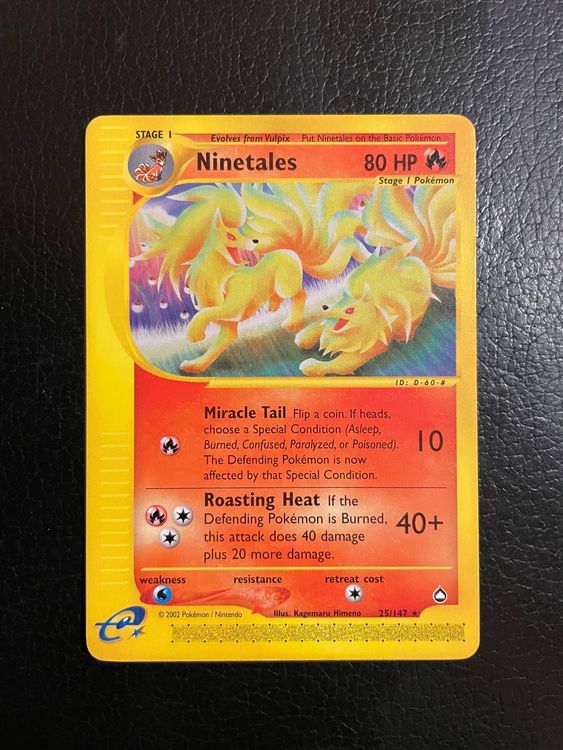 Aquapolis Ninetales rare 25/147 Ab 1 (Gebraucht) in Paradiso für CHF 3. ...