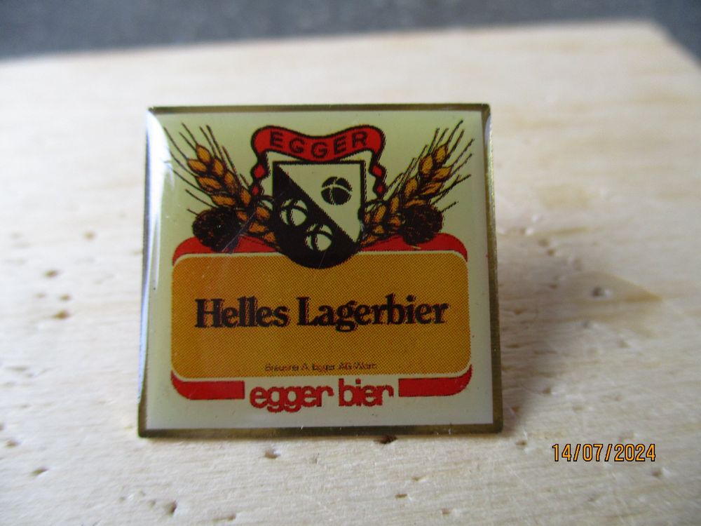 Egger Bier Helles Lagerbier Pin | Kaufen auf Ricardo