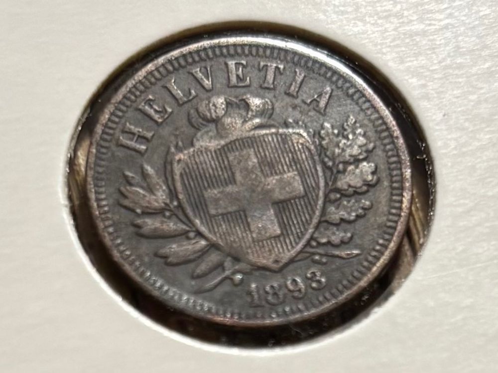 Schweiz 2 Rappen 1893 ss Schild Freiheitshut (Gebraucht) in Speicher für CHF 5 – nur Abholung ...