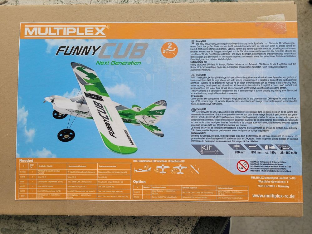 Multiplex FunnyCub, ARF.-Bausatz Neu und OVP. (Neu und originalverpackt ...