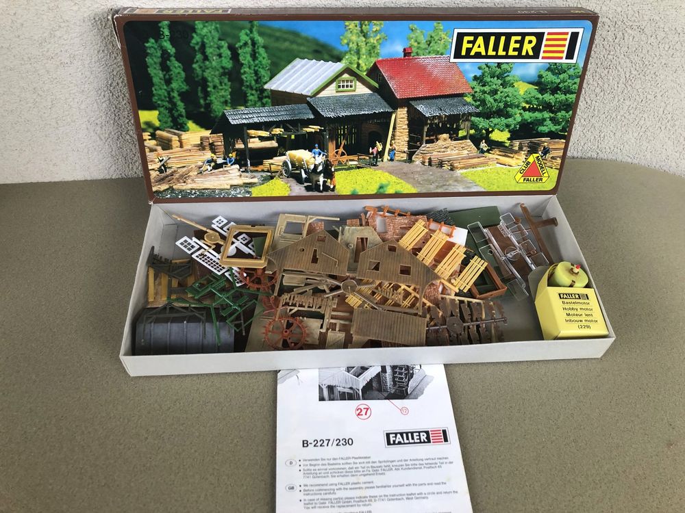 Faller B-230 Scierie kit hangar avec moteur HO 1/87 | Kaufen auf Ricardo