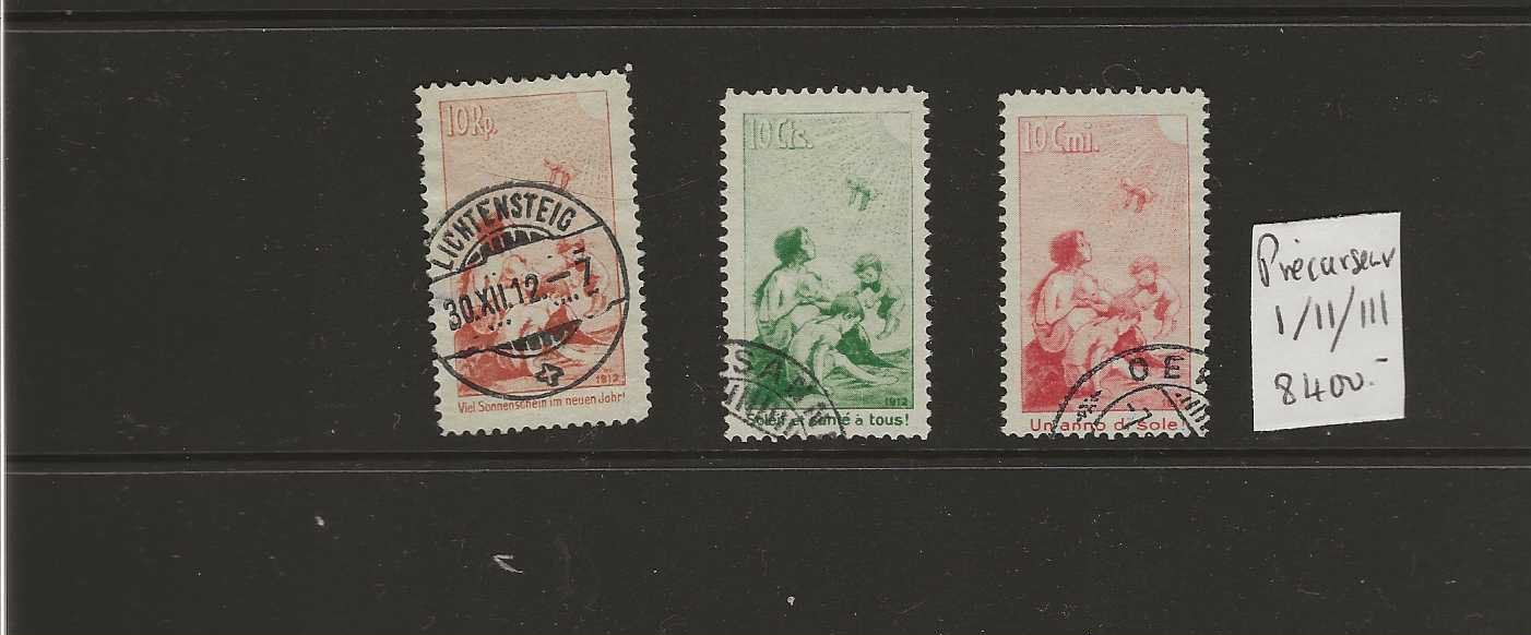 timbre Précurseur I - II -III SBK Fr. 8400.-- (Gebraucht) in Sorvilier ...
