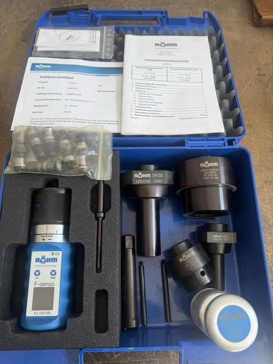 ROeHM F-senso Einzugskraftmessgeraet 10-100kN mit Zubehoer (Gebraucht) in Ibach für CHF 2900 ...