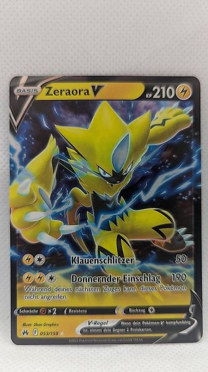Zeraora V Ultra Rare Zenit der Könige Pokemon Karten (Gebraucht) in ...