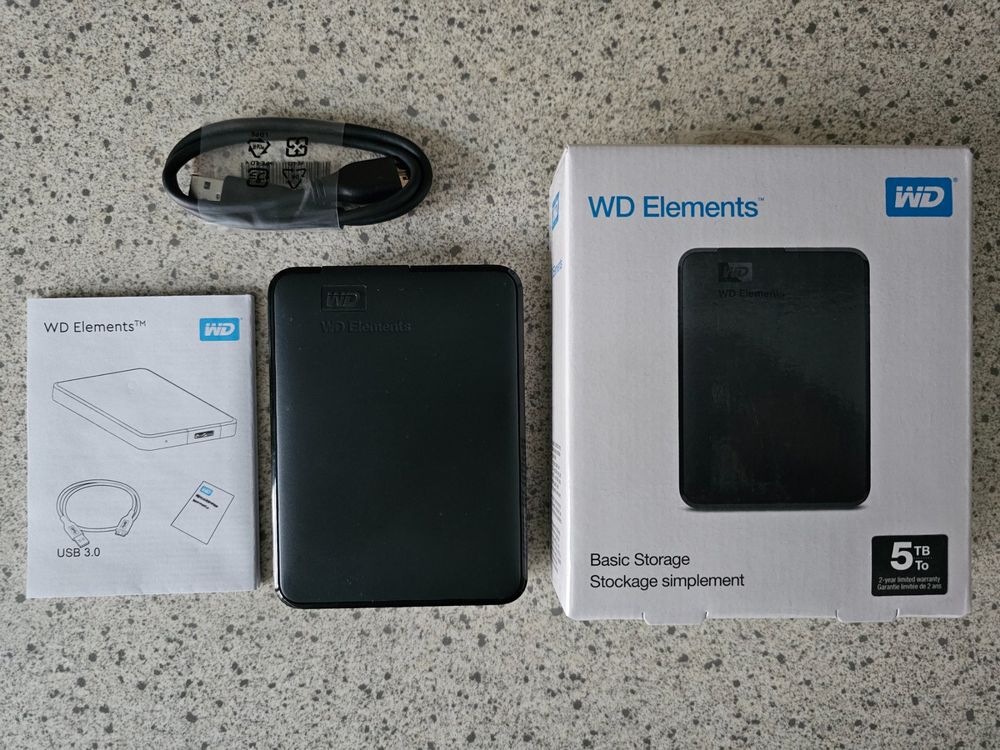 Externe 2,5“ Harddisk 5 Terabyte USB 3 - Western Digital (Gebraucht) in ...