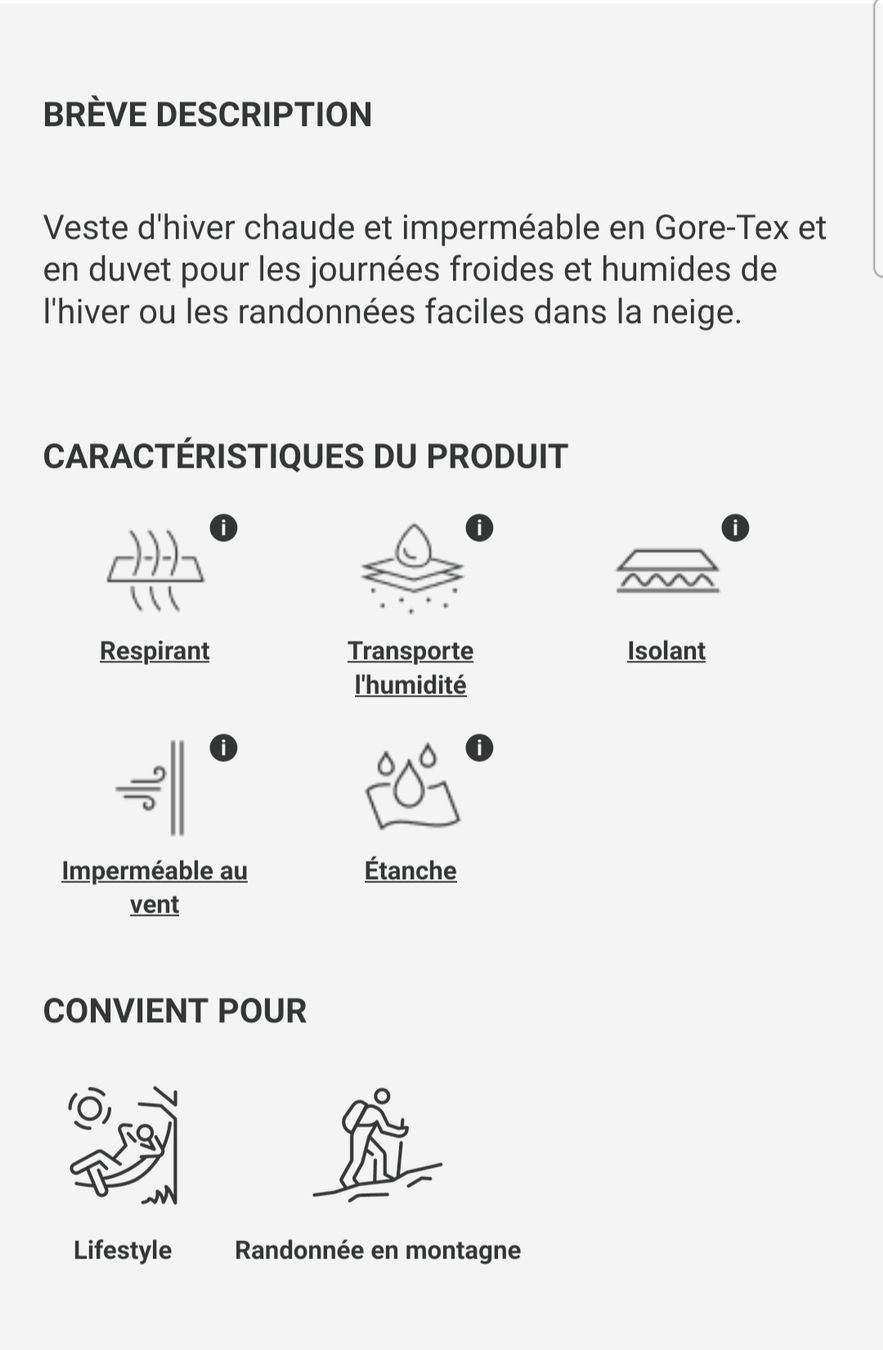 Veste hiver Mamut "Treeline HS Thermo" (Neuf avec emballage d'origine ...