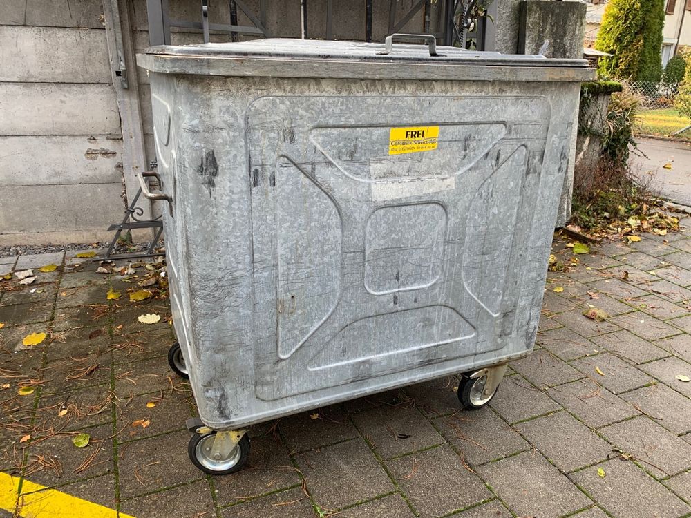 Ochsner Container Abfallcontainer 800 Liter, feuerverzinkt (Gebraucht ...