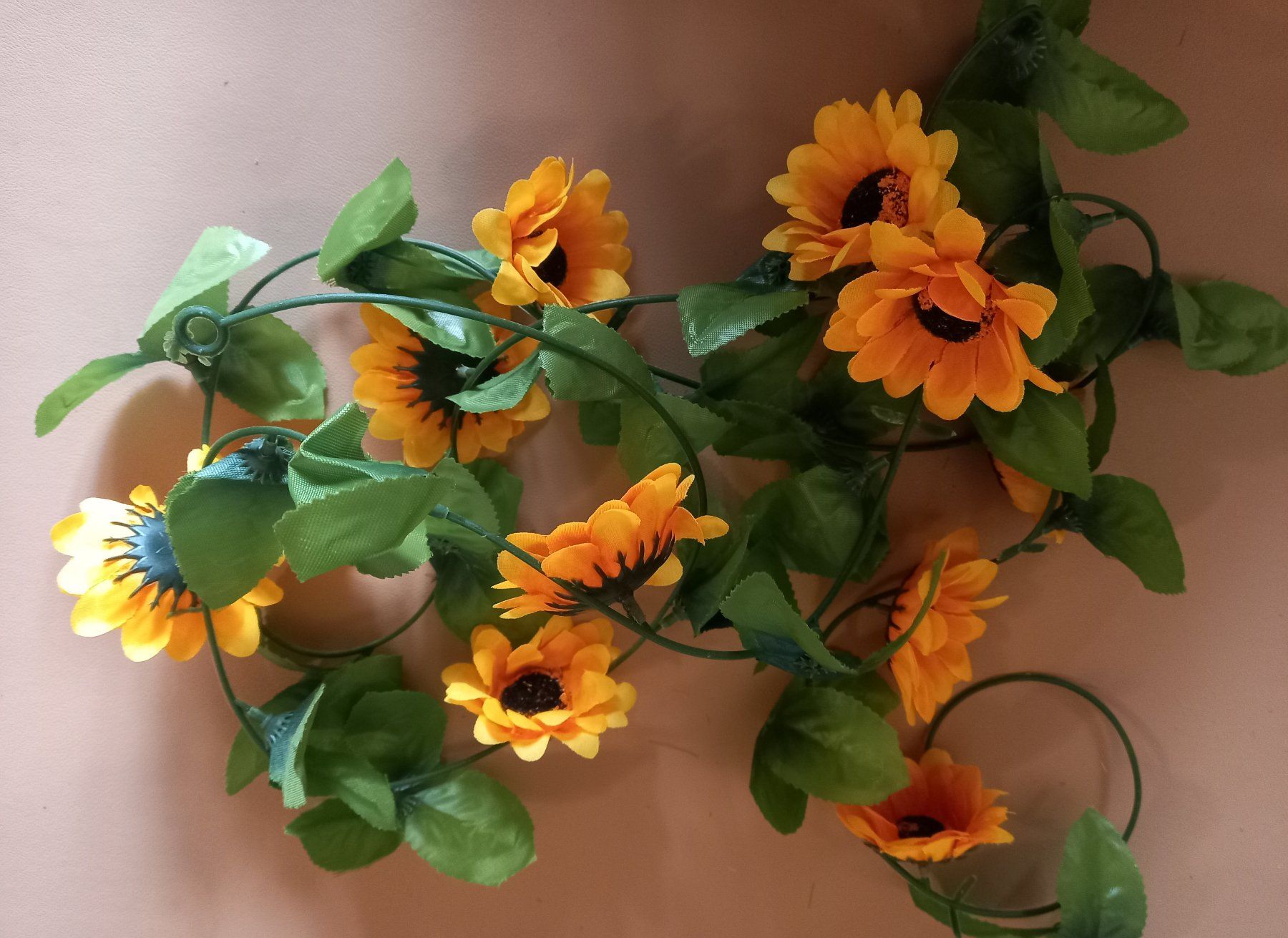 26m Girlande künstlichen Sonnenblumen - Guirlande tournesol (Neuf (Voir ...