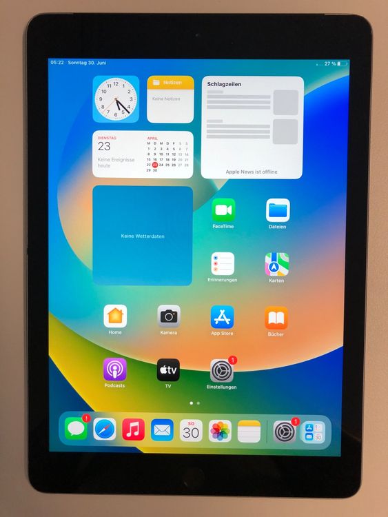 iPad 6 Gen 128GB WiFi + Cellular (Defekt) in Meggen für CHF 91 – mit ...