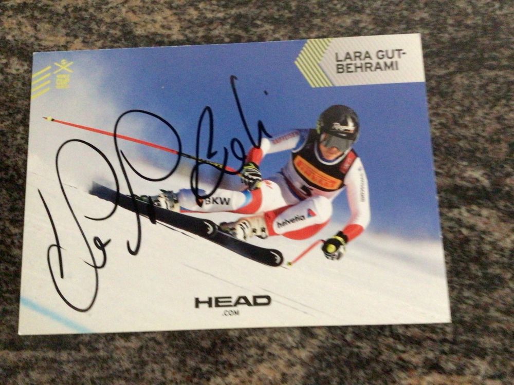 Original Signierte Autogrammkarte von Lara Gut Behrami | Kaufen auf Ricardo