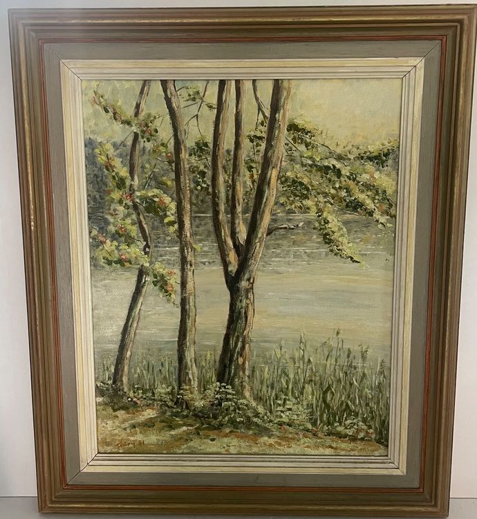 Grosse sehr schöne Landschaft Gemälde Signiert Flüry | Kaufen auf Ricardo