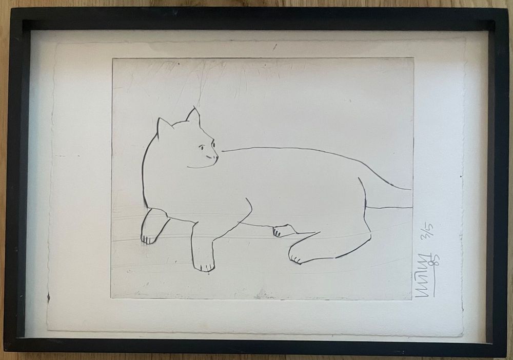 Katze Radierung Unl.Sig (Gebraucht) in Root für CHF 35 – mit Lieferung auf Ricardo kaufen