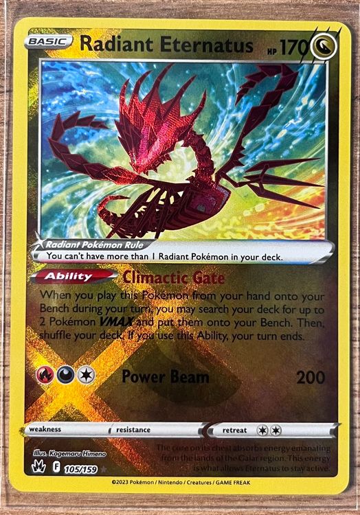 Radiant Eternatus 105/159 Pokemon Crown Zenith #4 | Kaufen auf Ricardo