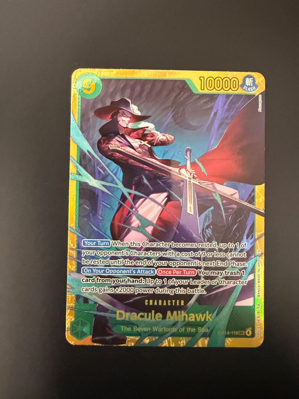 One Piece - Dracule Mihawk OP14-119 SEC- EN Ab 1.- (Neu (gemäss ...