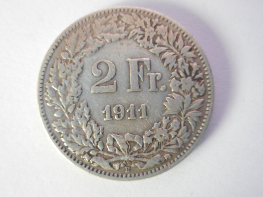 2 Fr. 1911 silber (Gebraucht) in Kriegstetten für CHF 7.1 – mit Lieferung auf Ricardo kaufen