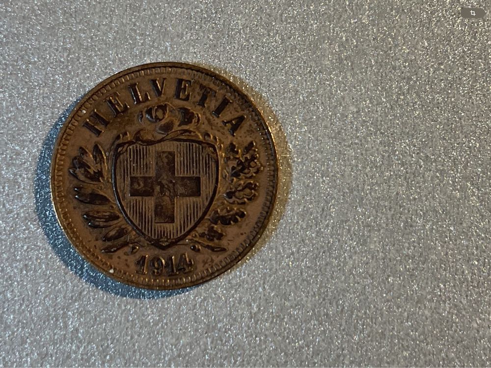 Alte Schweizer 2 Rappen Münze, 1914 (Gebraucht) in Steinhausen für CHF 1 – mit Lieferung auf ...