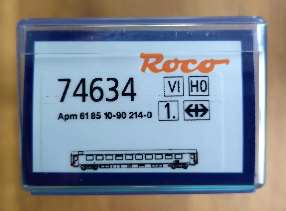 Roco 74634 EC-Reisezugwagen 1. Klasse, SBB H0 VI DC, neu | Acheter sur ...